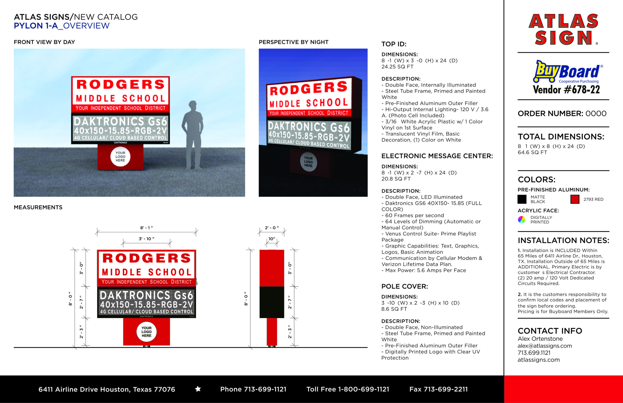 Catalog - Atlas Signs | Houston, Tx | Top rated and Trusted