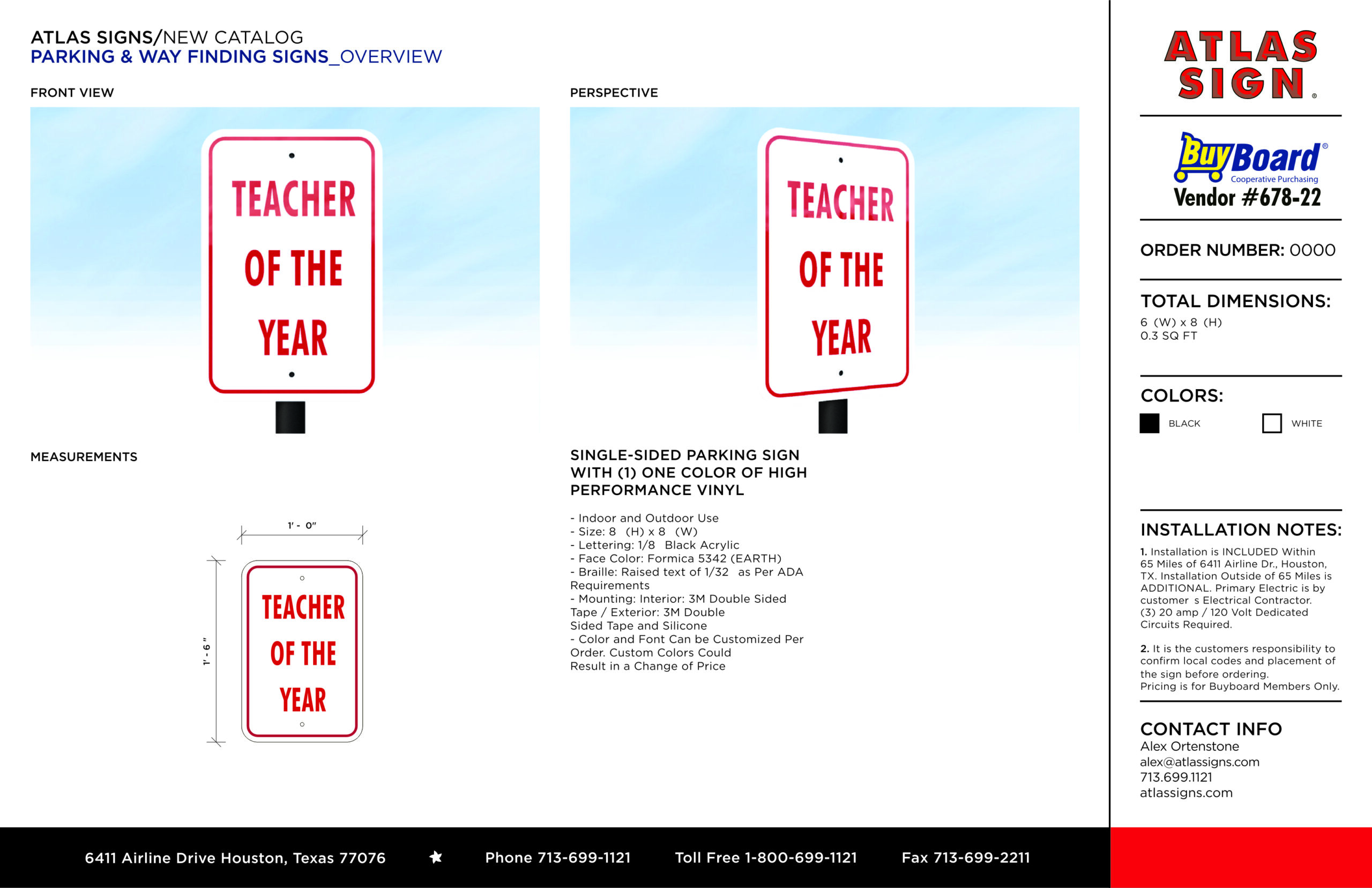 Catalog - Atlas Signs | Houston, Tx | Top rated and Trusted