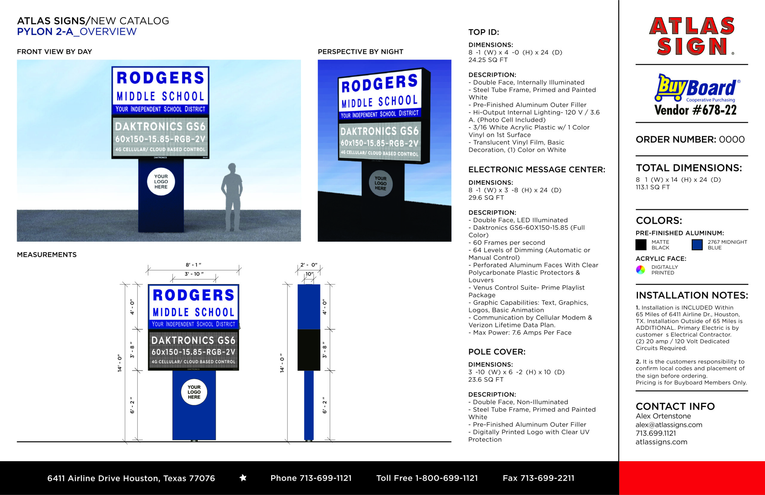 Catalog - Atlas Signs | Houston, Tx | Top rated and Trusted