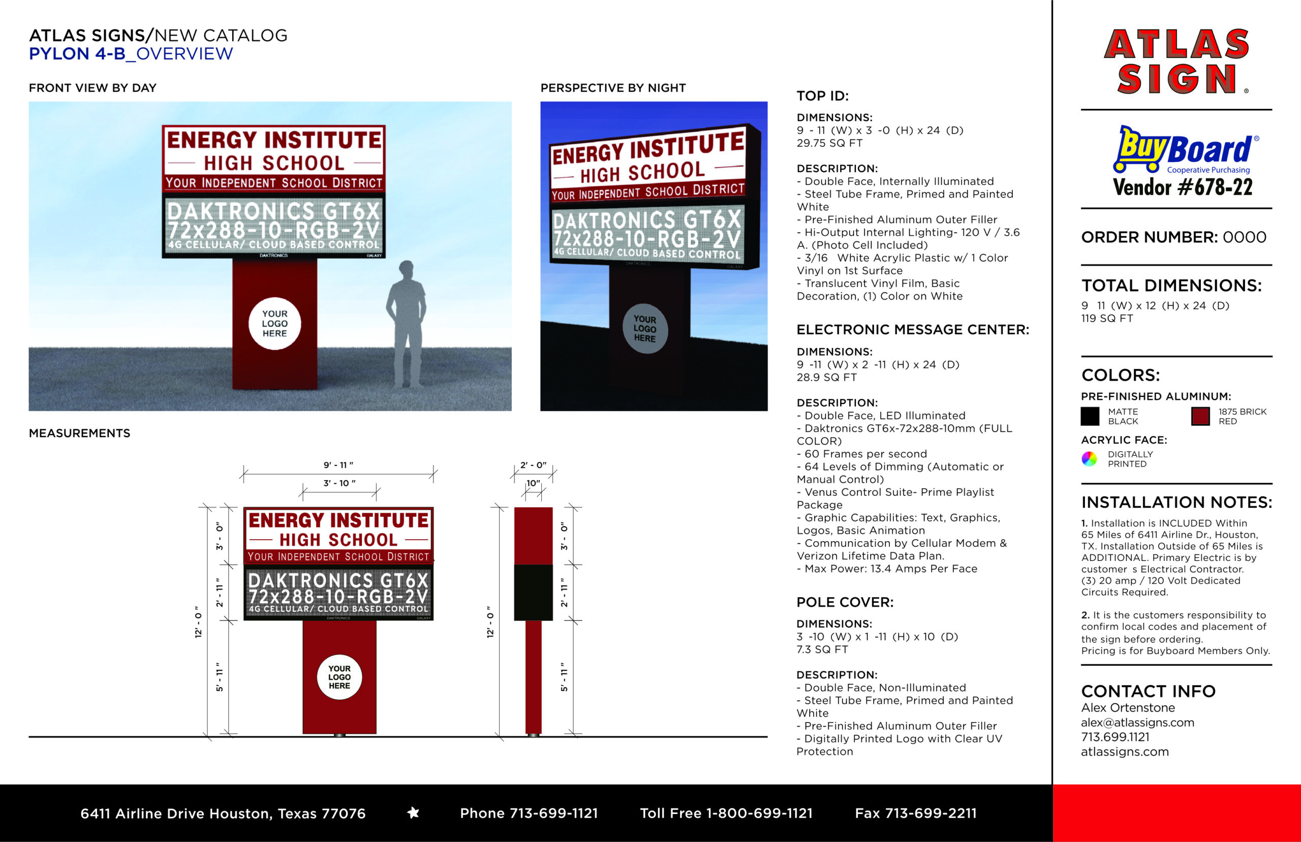 Catalog - Atlas Signs | Houston, Tx | Top rated and Trusted